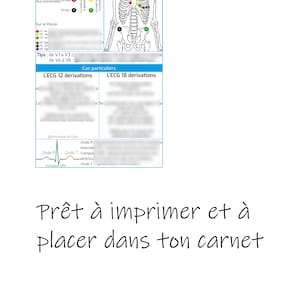 Fiche mémo ECG pour infirmière - Etsy France
