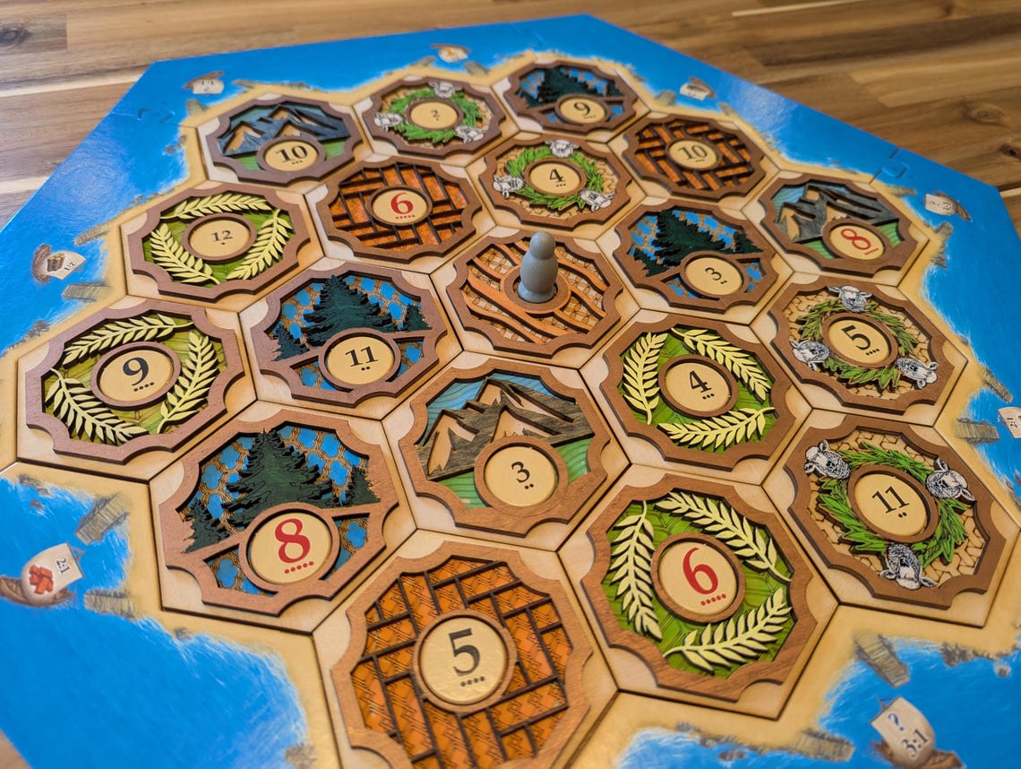 Custom Multilayer Catan Tiles, Free US Shipping - Etsy