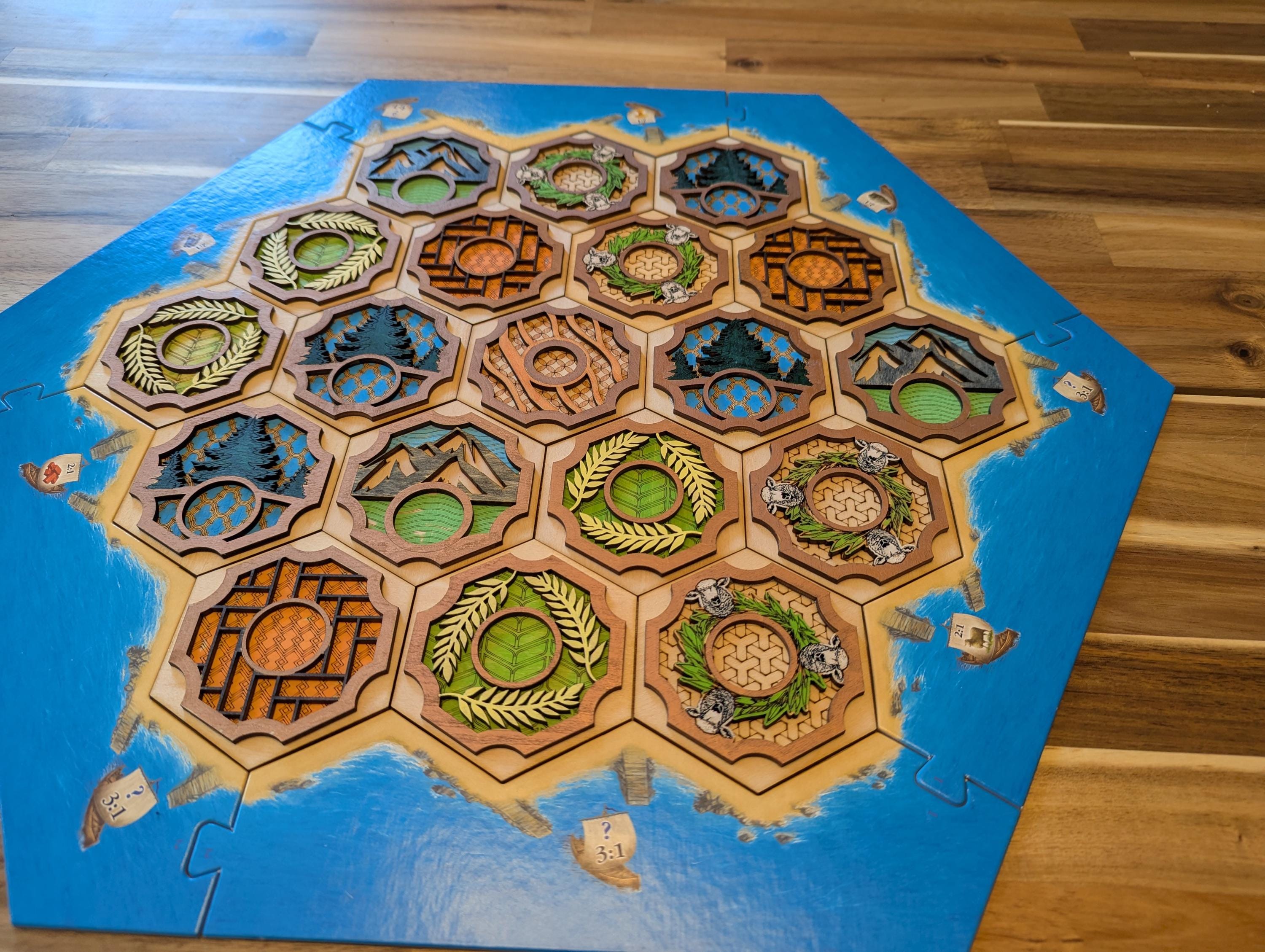 Custom Multilayer Catan Tiles, Free US Shipping - Etsy