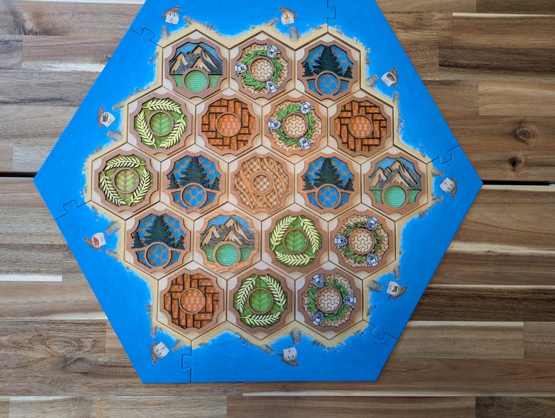 Custom Multilayer Catan Tiles, Free US Shipping - Etsy
