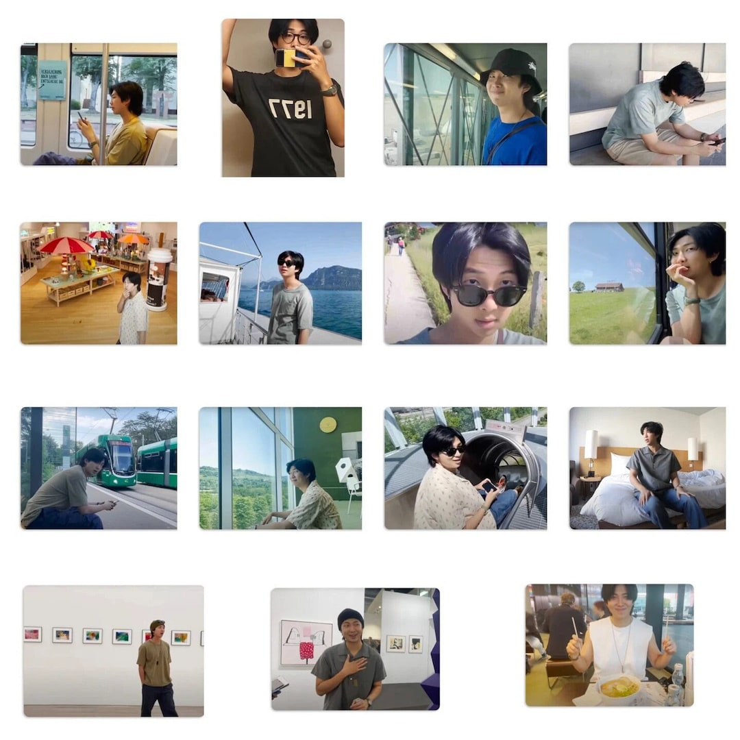 RM of BTS Namjooning Vlog Handmade Unofficial Photocards Kim Namjoon ...