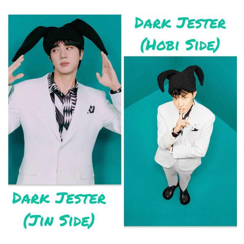 Jin and Jhope of BTS Festa 2025 Concept Switch Double Sided Handmade ...