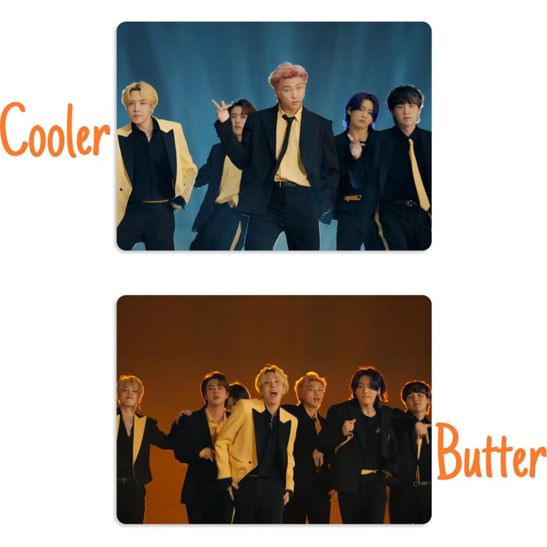 BTS Butter Music Video Handmade Unofficial Photocards RM Jin Suga Jhope ...