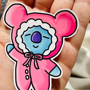 BT21 Cute Christmas Fanart Handmade Stickers BTS Koya Shooky Mang RJ ...