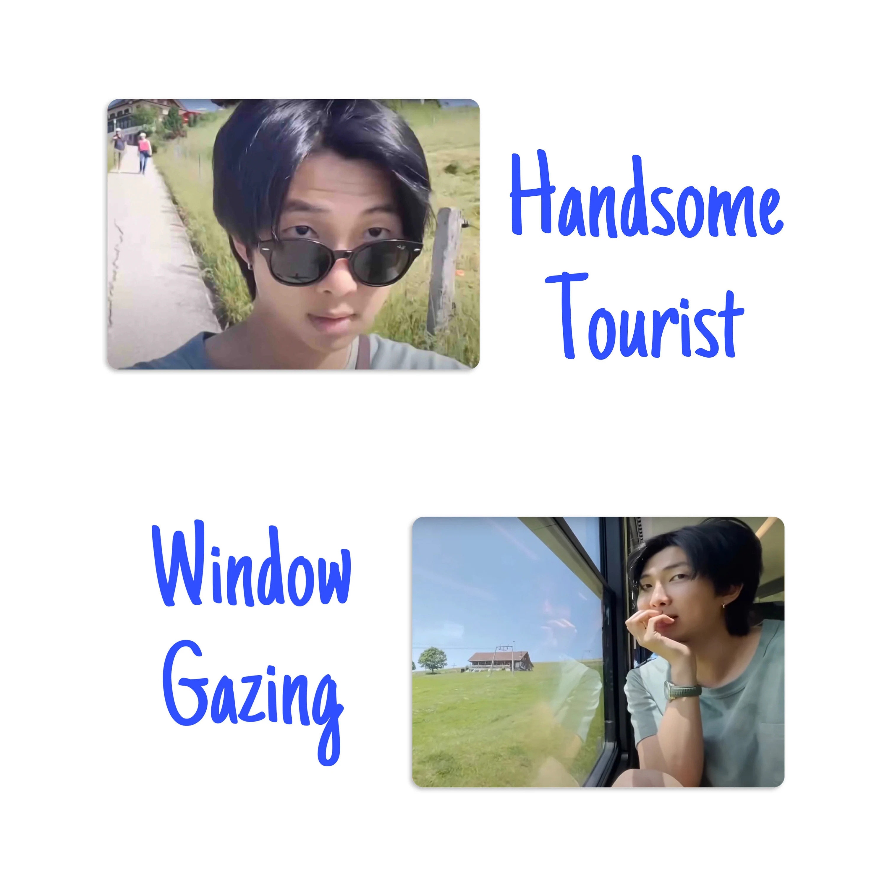 RM of BTS Namjooning Vlog Handmade Unofficial Photocards Kim Namjoon ...