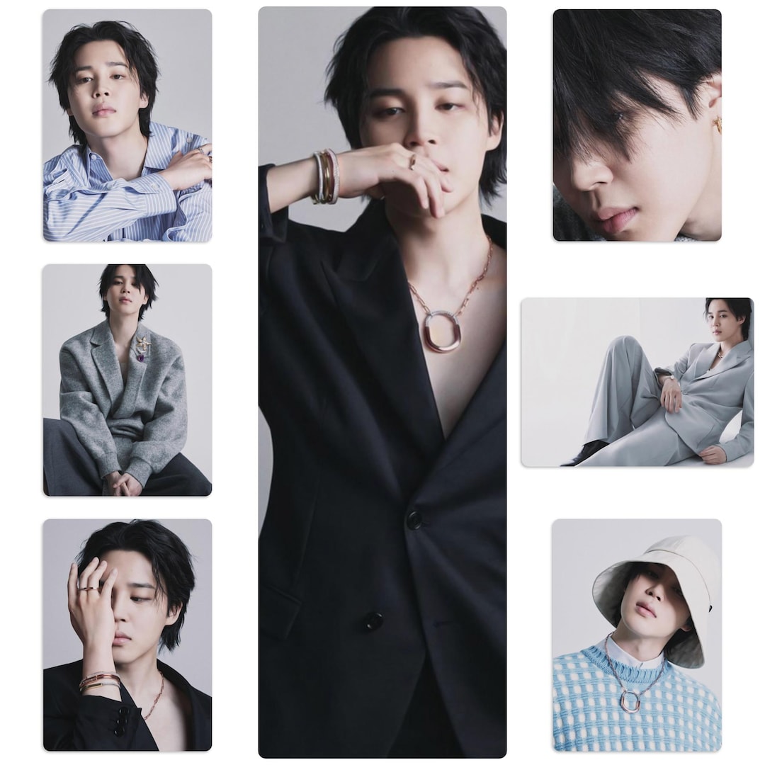 Jimin of BTS Harper's Bazaar Photoshoot Handmade Unofficial Photocards ...