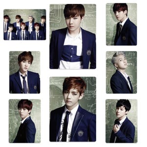 BTS Skool Luv Affair Album Handmade Unofficial Photocards Set 1 RM Jin ...