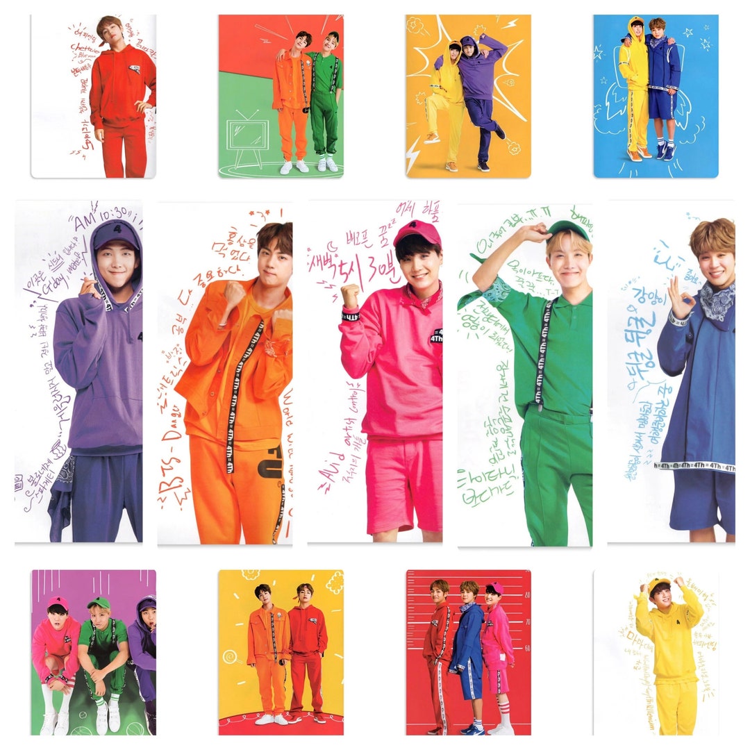 BTS 4th Muster Rainbow Themed Photoshoot Card Set for Pride Month Set 2 ...