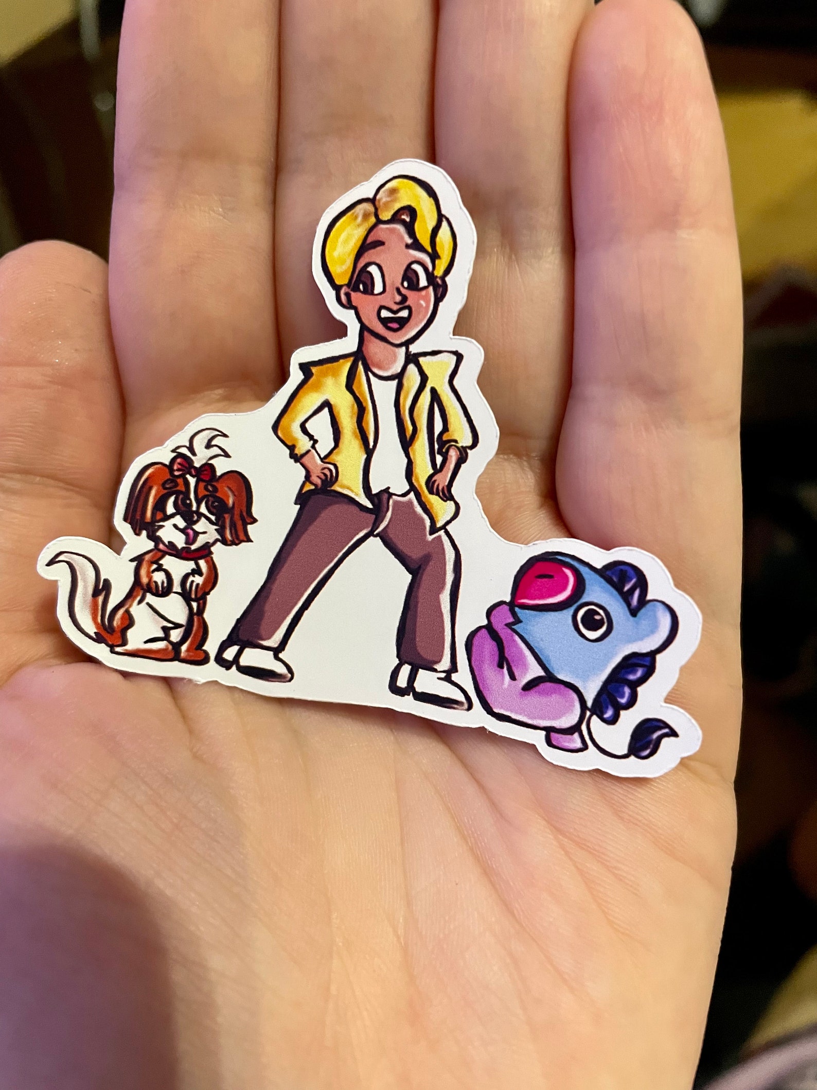 BTS BT21 and the BTS Pets Vinyl Fanart Stickers RM Suga Jhope - Etsy UK