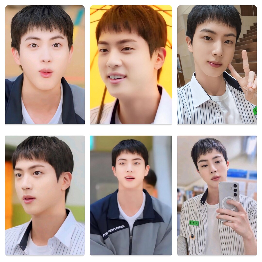 Jin of BTS Run Jin Episode Two Handmade Unofficial Photocards BTS Jin ...