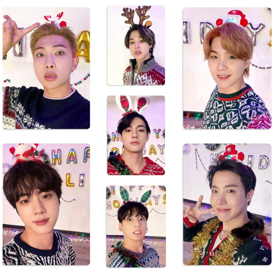 BTS Butter Holiday Remix Cute Christmas Selfies Handmade Unofficial ...
