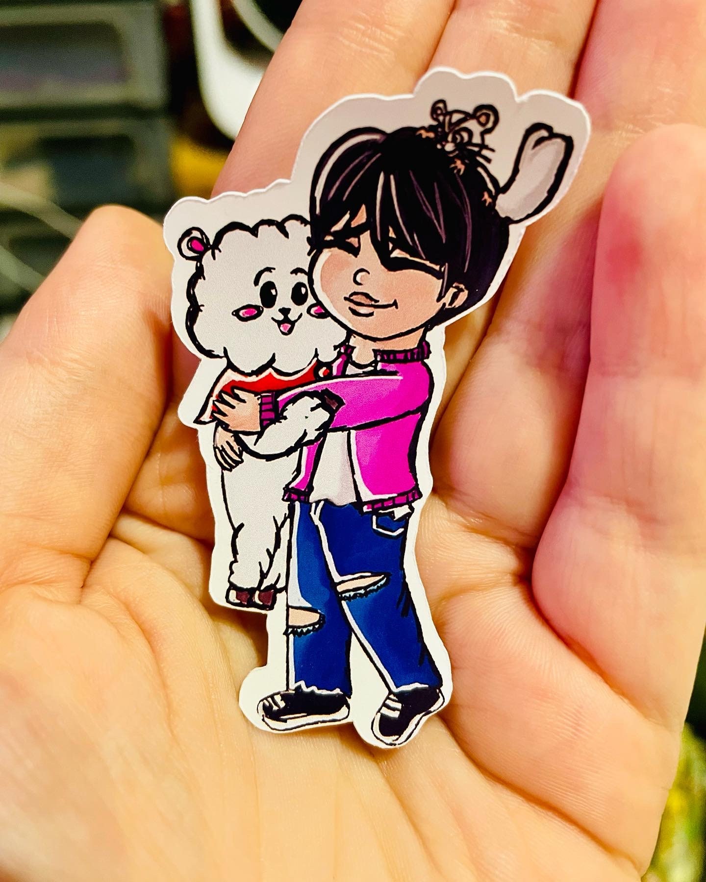 BTS BT21 and the BTS Pets Vinyl Fanart Stickers RM Suga Jhope | Etsy UK