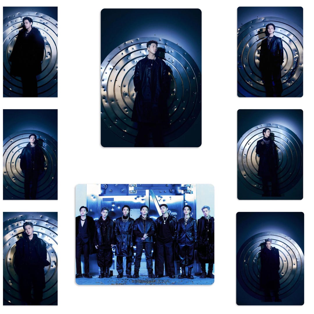 BTS Proof Bulletproof Concept Photoshoot Set 4 Handmade Unofficial Photocards RM Jin SUGA Jhope ...