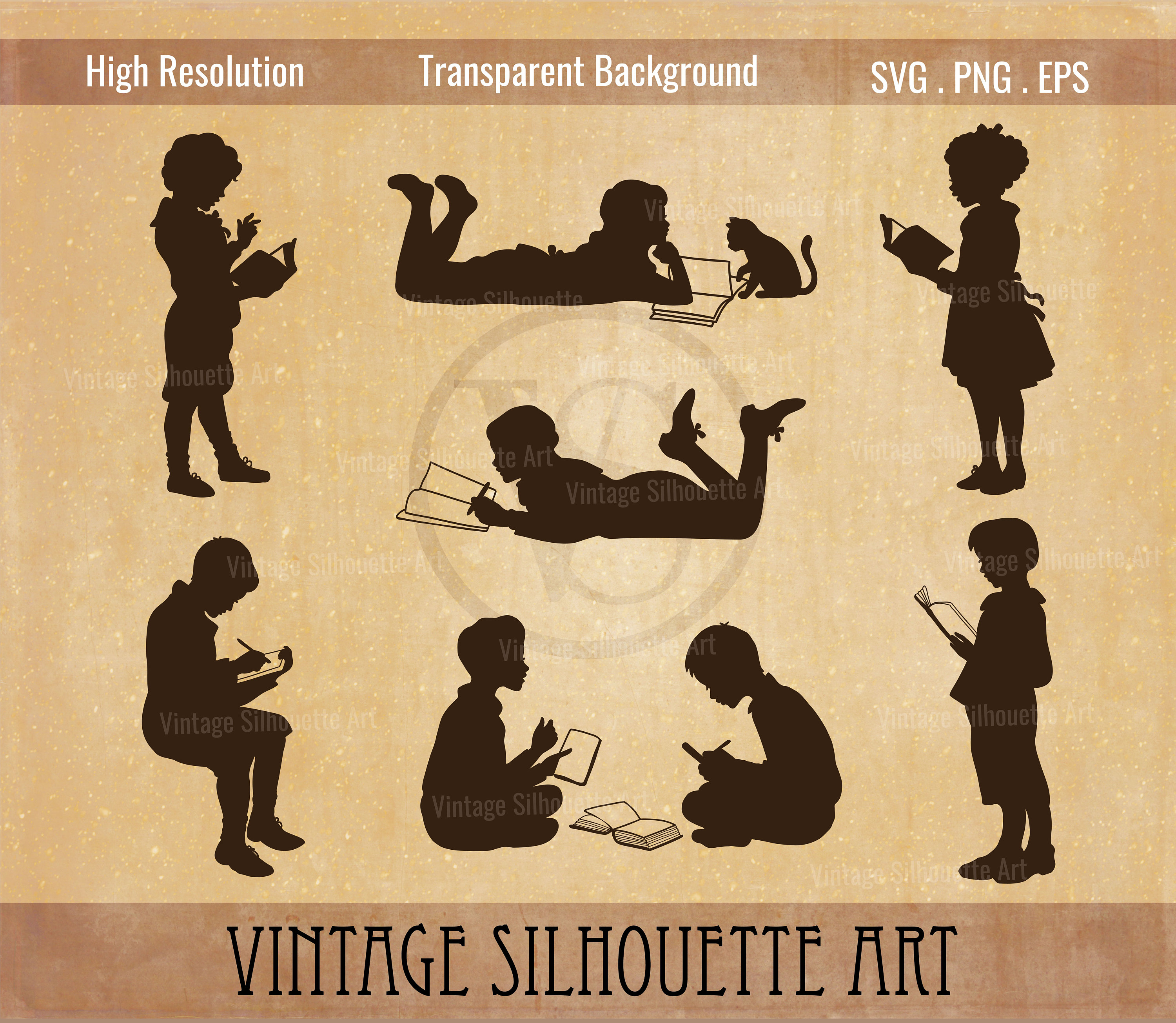 Child Reading Book Svg, Black Girl Reading Png, Book Lover Svg, Black ...