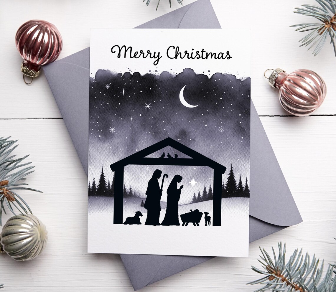 Nativity Svg, Manger Svg, Religious Svg, Nativity Silhouette, Christmas ...