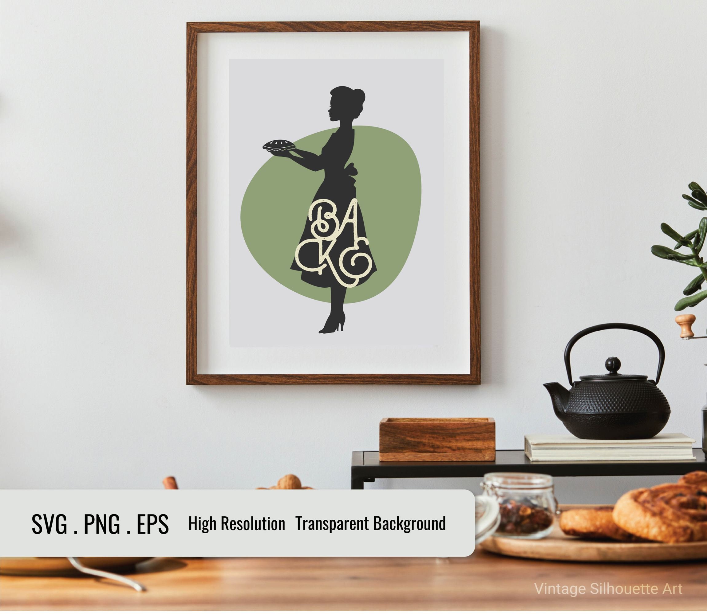 Vintage Woman Cooking, 40s Housewife in the Kitchen, Vintage Woman ...