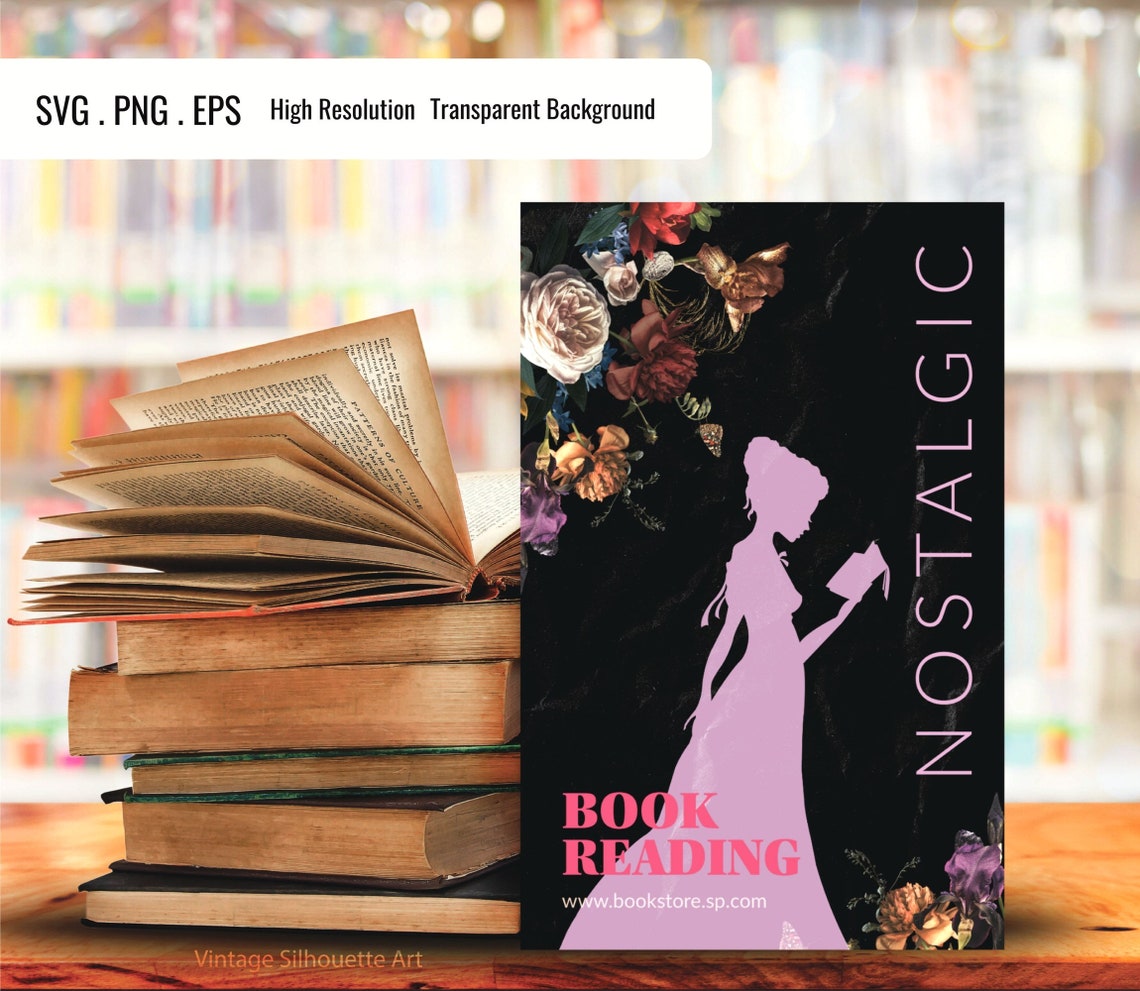 Woman Reading Svg, Girl Reading a Book Svg, Girl Reading Png, Book ...