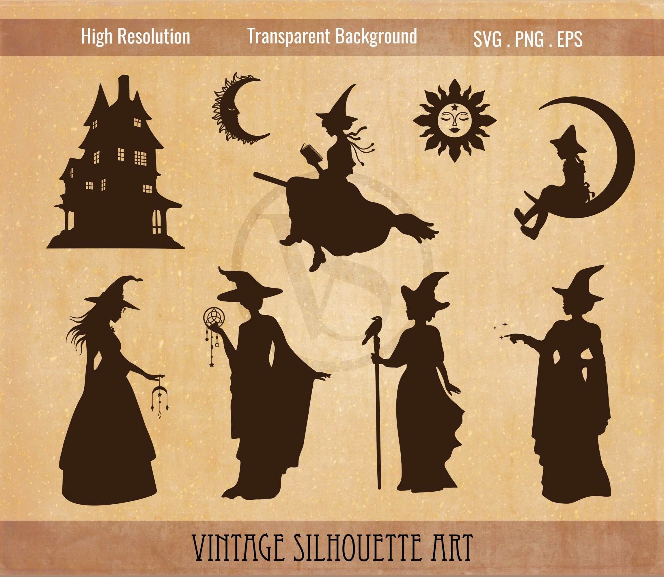 Witch Svg, Halloween Svg, Witchy Svg, Magic Svg, Witch Clipart, Witch ...