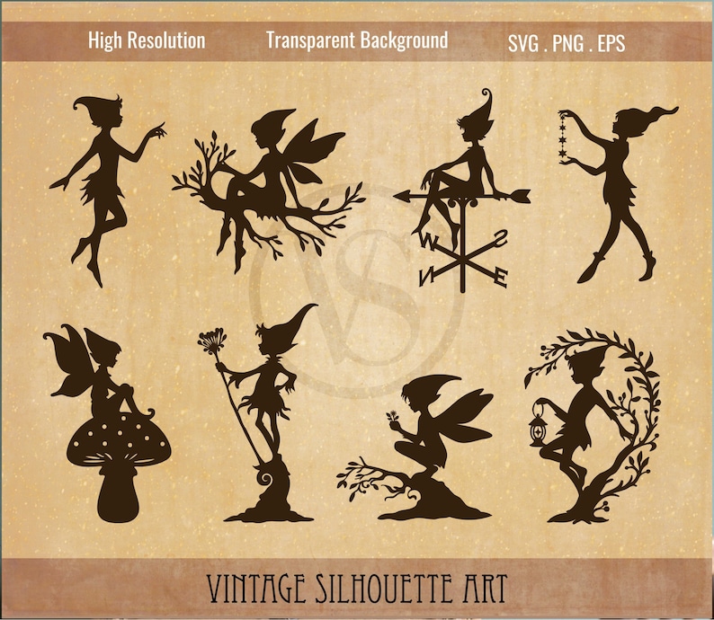 Pixie Silhouette, Spring Svg, Pixie Art, Pixie Svg, Mushroom Svg, Fairy ...