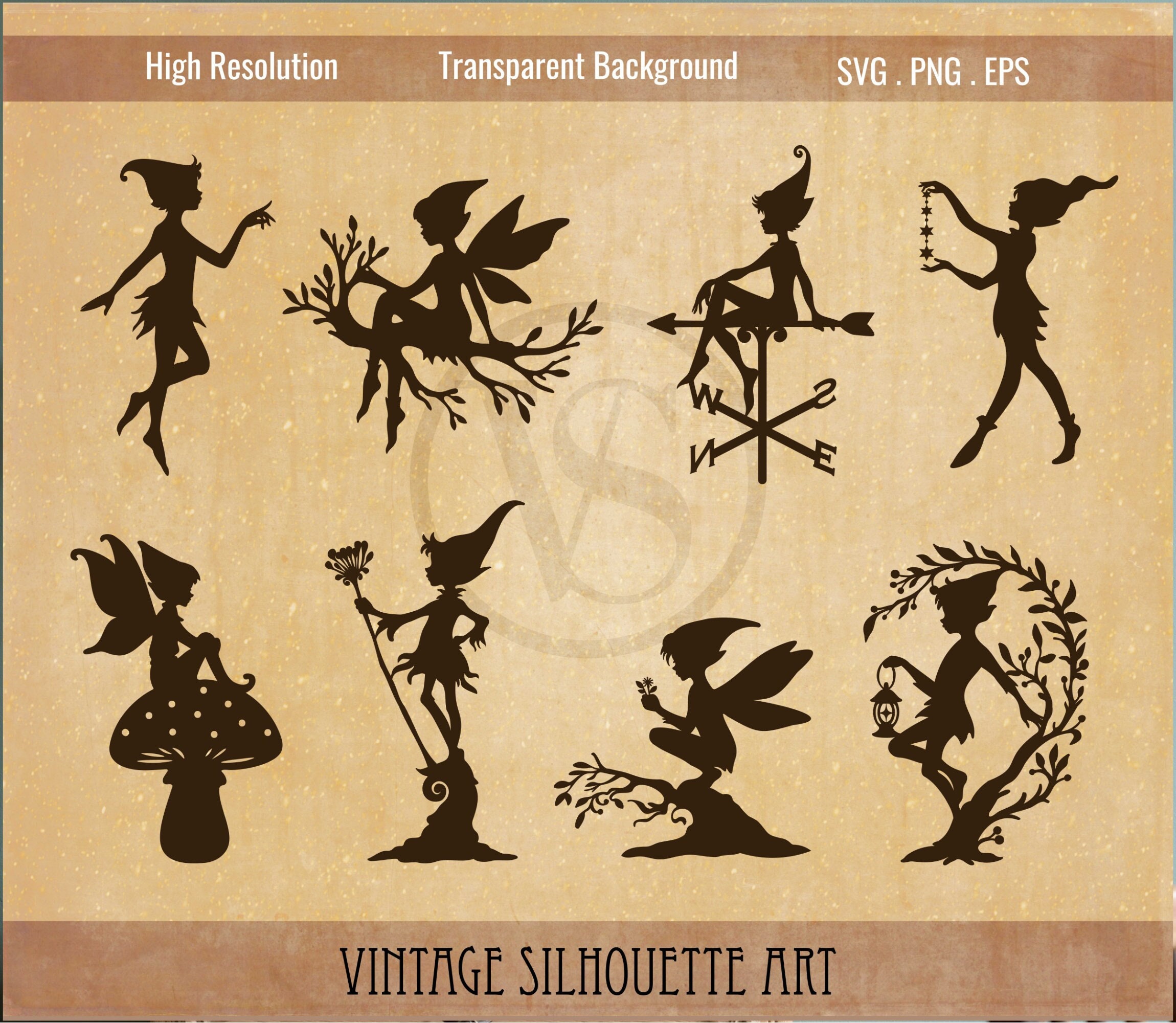 Pixie Silhouette, Spring Svg, Pixie Art, Pixie Svg, Mushroom Svg, Fairy ...