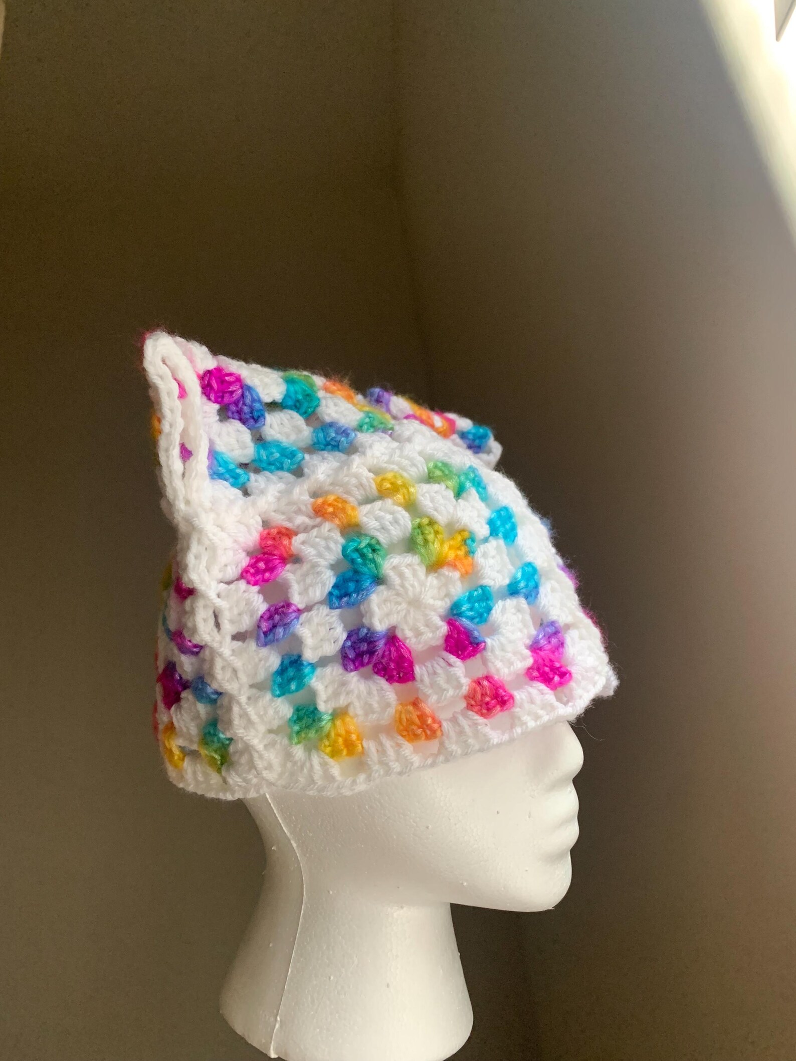 Granny Square Cat Hat/multicolor - Etsy