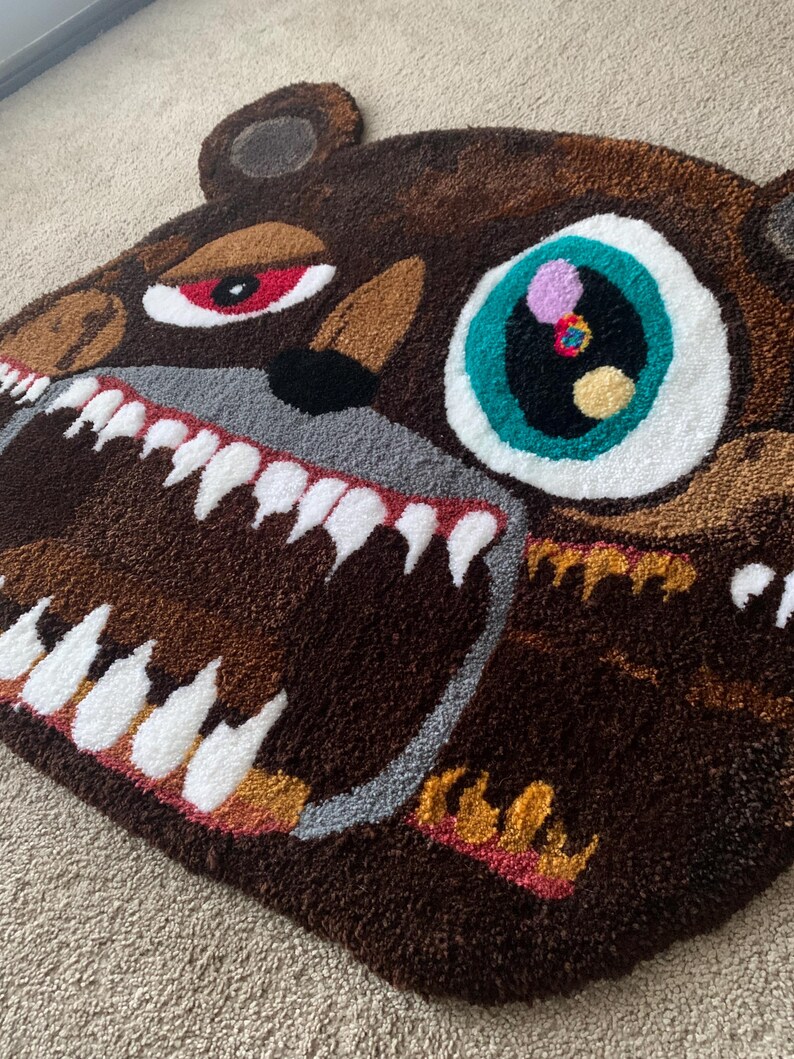 Drop Out Bear Rug/wall Decor - Etsy