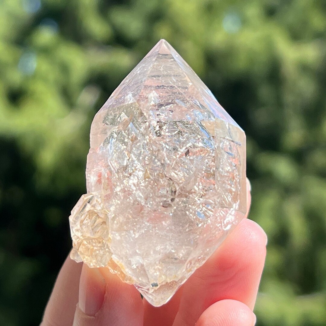 Double Termination Clear Quartz Crystal Cluster Nice Quality and Luster ...