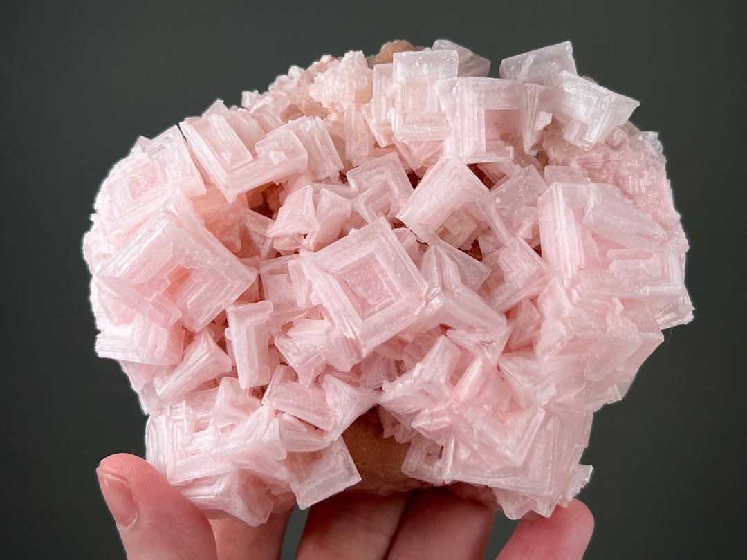 Large Light Pink Halite Crystal Specimen Very Nice Quality From Owens ...