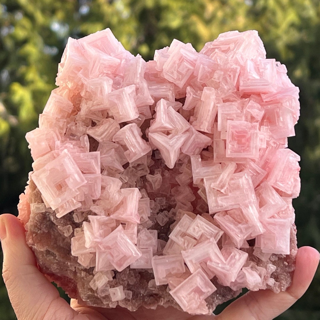 Large Light Pink Halite Crystal Specimen Very Nice Quality From Owens ...