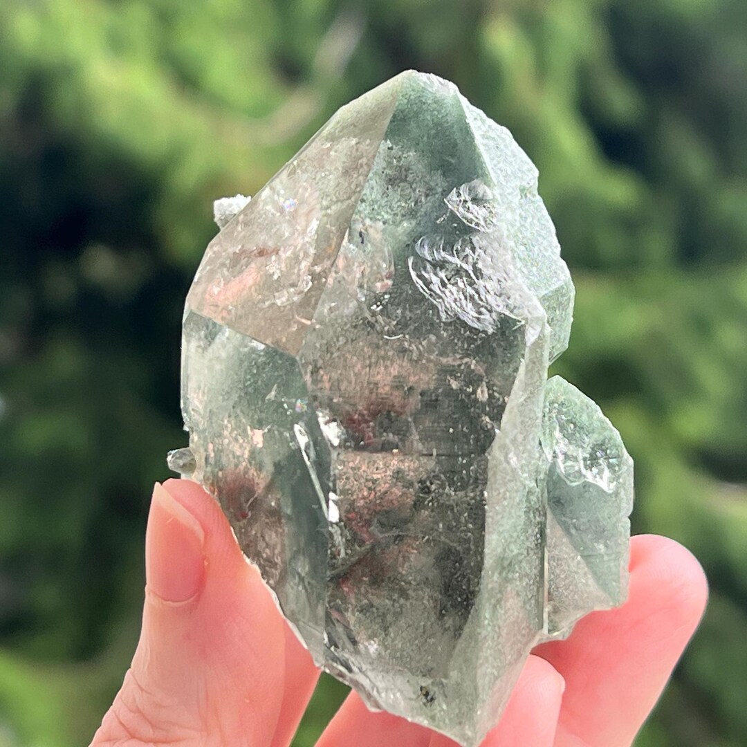 Himalayan Quartz Crystal W/phantoms & Chlorite Inclusions -- Very Nice ...