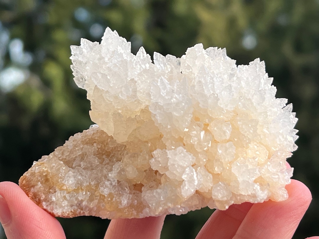 White/cream Flower Calcite - Dogtooth Crystals - From Wenshan, Yunnan ...