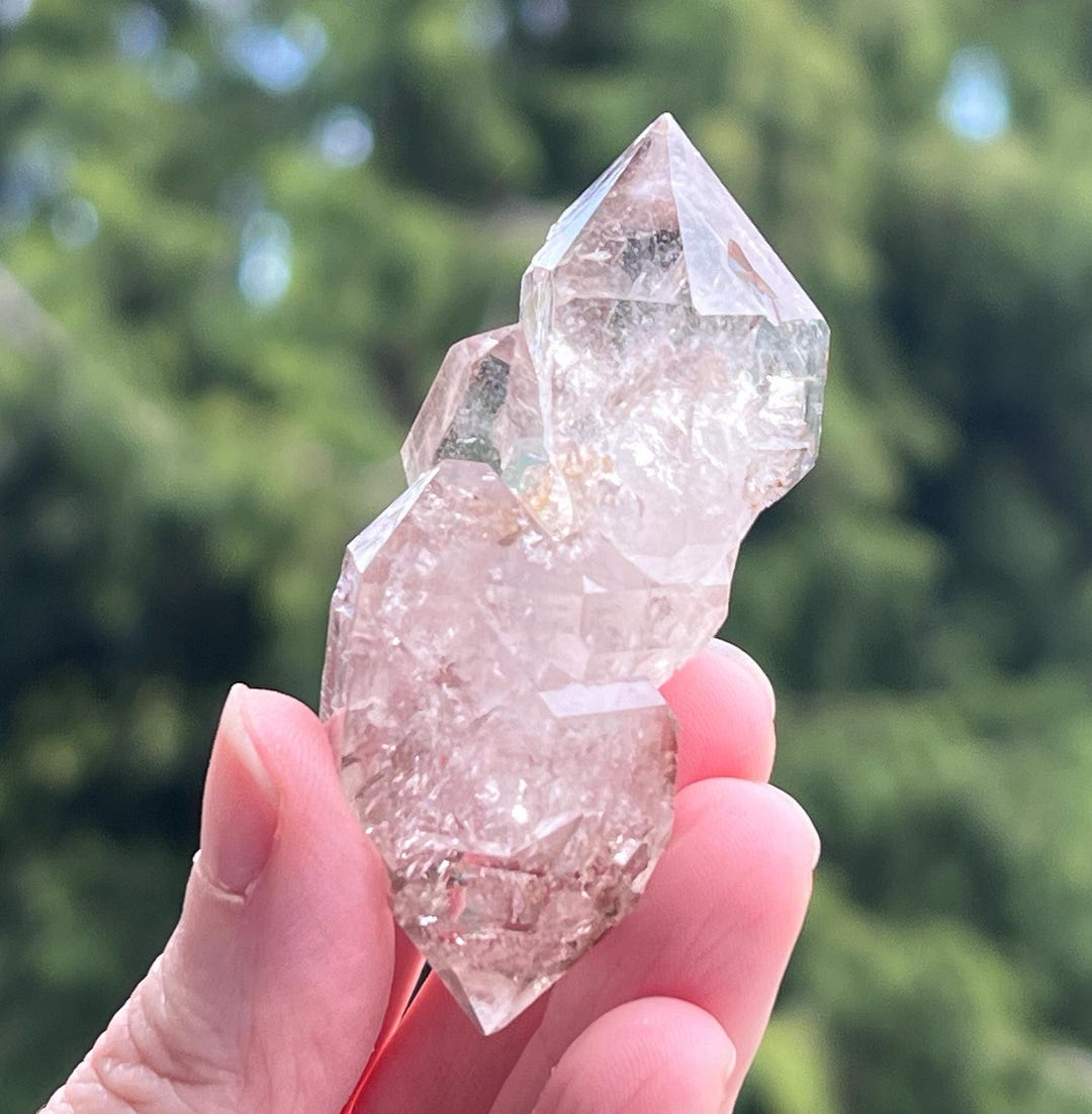 Double Termination Clear Quartz Crystal -- Nice Clarity and Luster ...