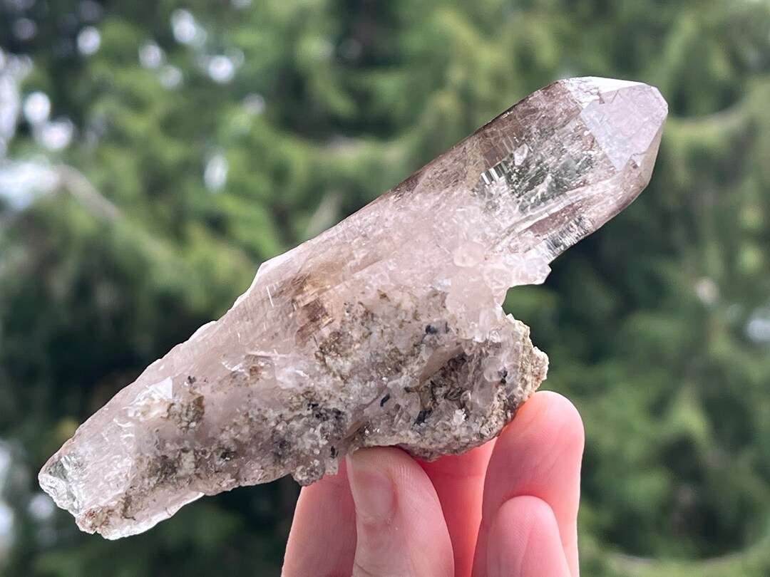 Swiss Smoky Quartz Crystal Point -- Fantastic Clarity and Luster, Nice ...