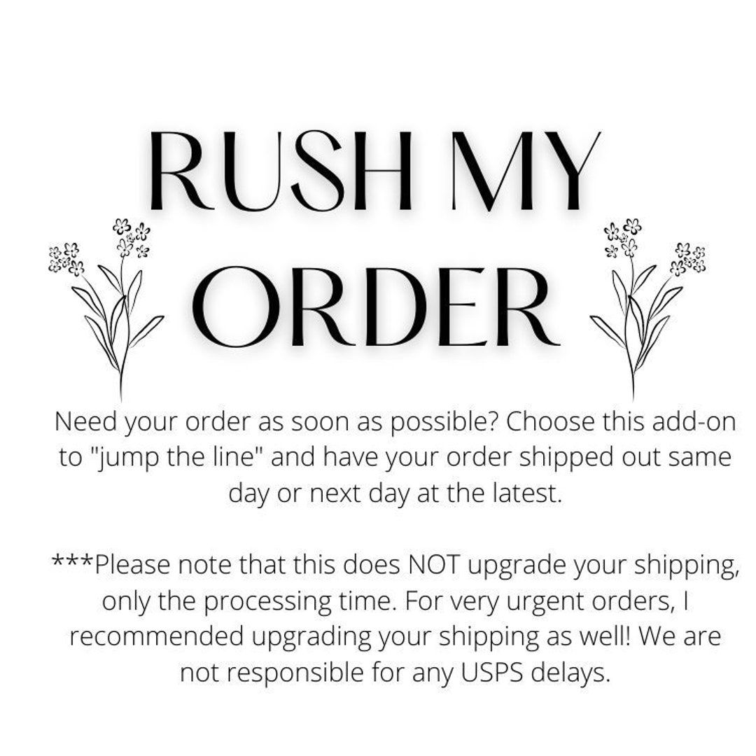 Rush My Order ADD-ON | 1 Day Processing Time - Etsy