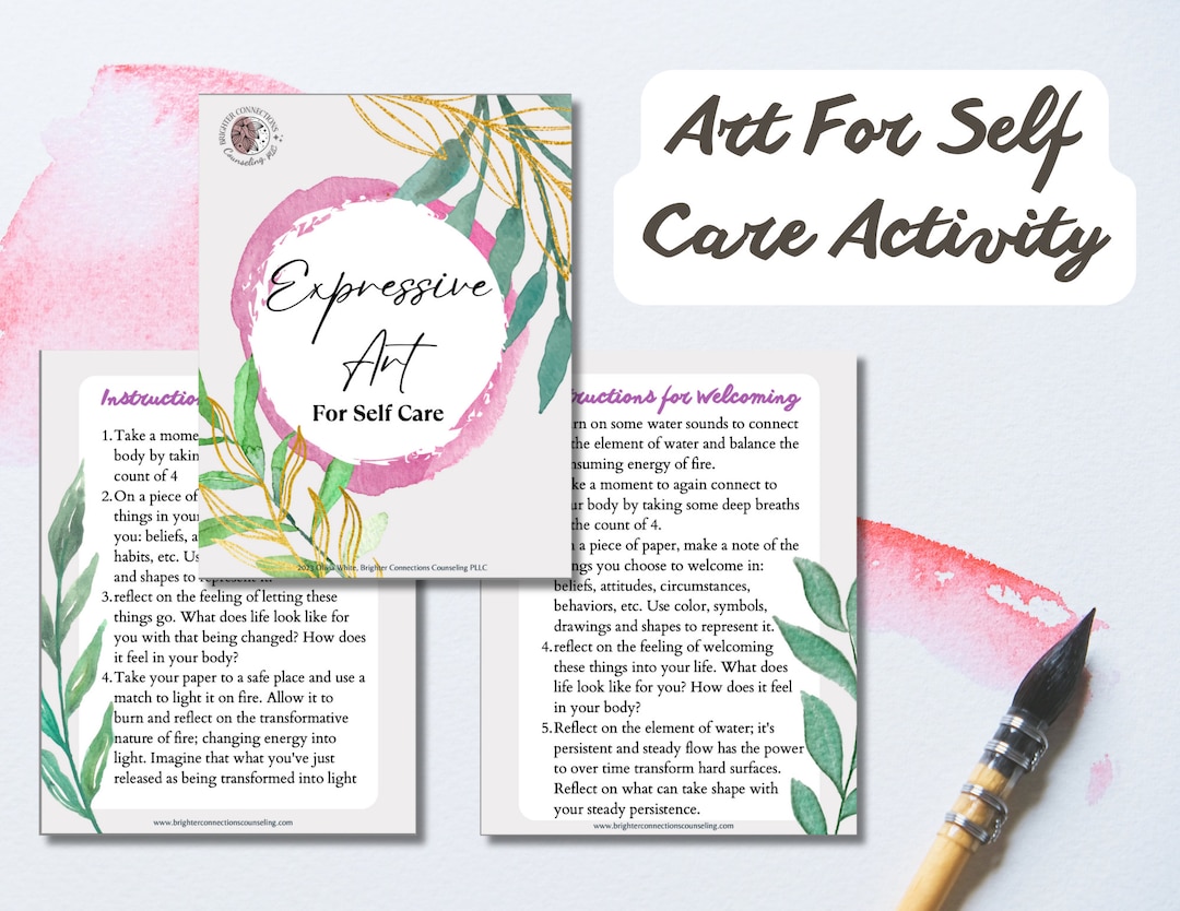 Expressive Art Activity for Self Care - Etsy