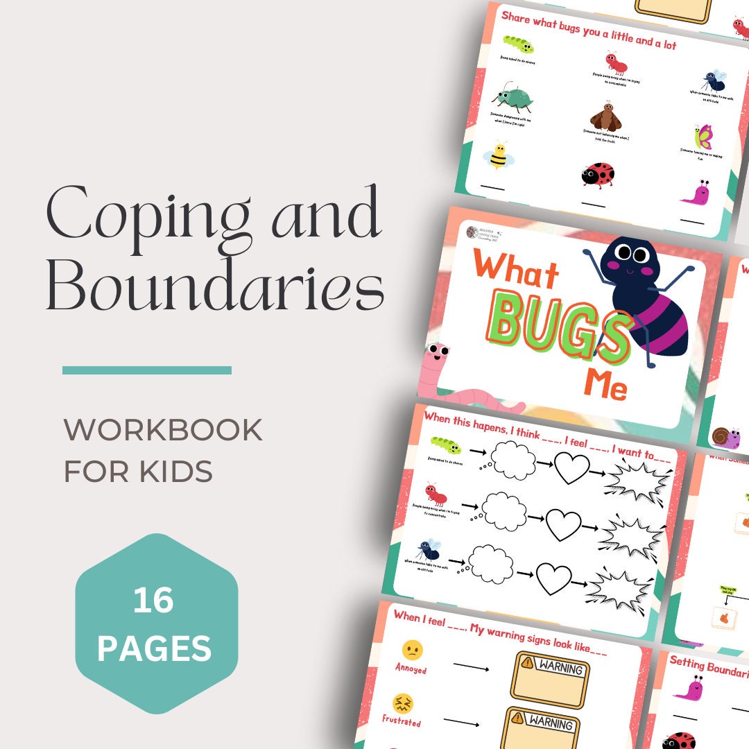 Emotion Regulation and Boundary Setting Workbook for Kids - Etsy