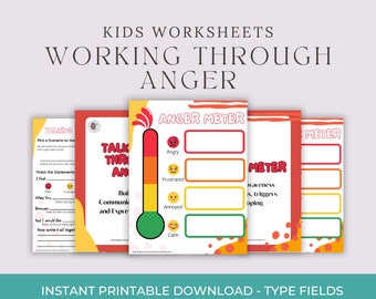 Emotion Worksheet for Kids Anger Management Worksheet Daily Check in ...