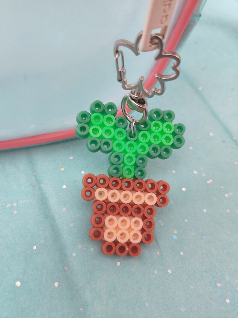 Custom Perler Bead Keychains Personalized Keychain | Etsy