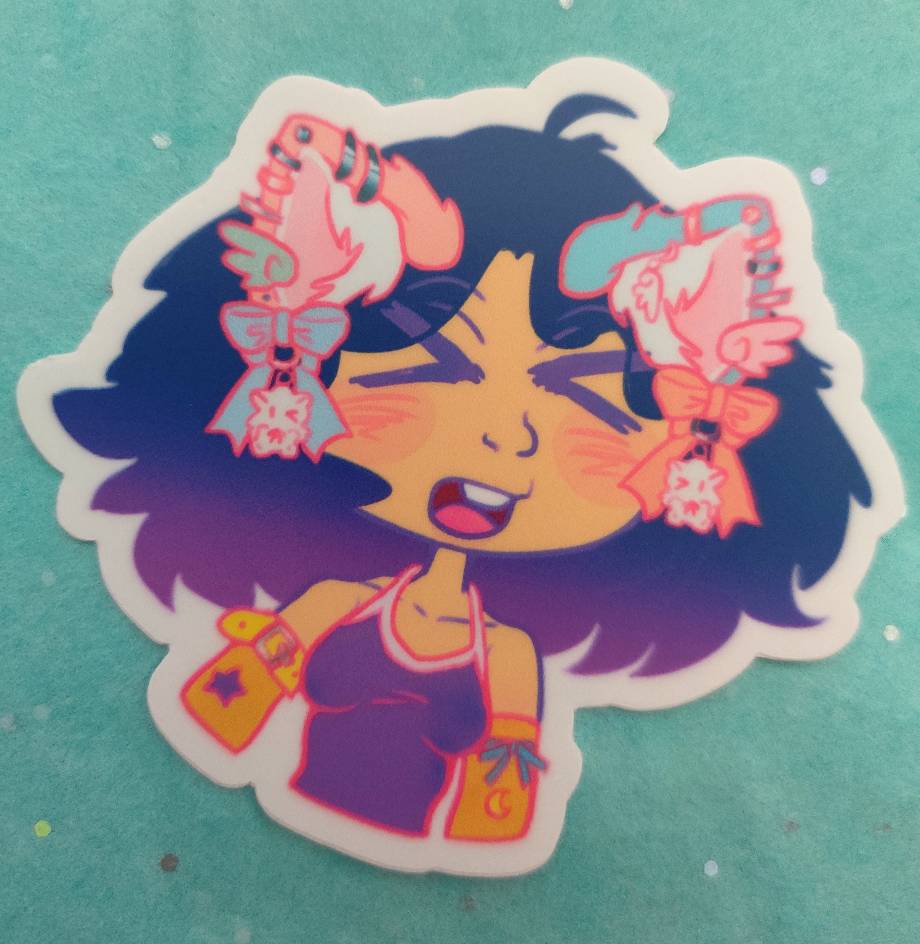 Cute Kawaii Emote Waterproof Vinyl Weatherproof Stickers, 3 X 3 Inch ...