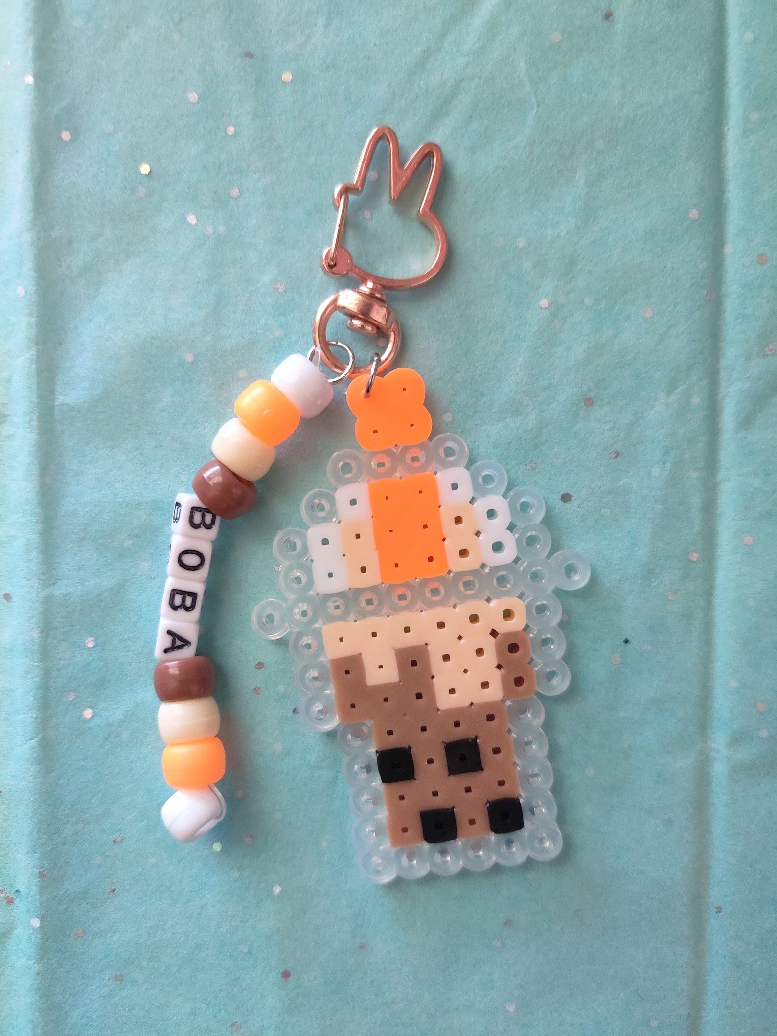 Cute Bubble Tea Cup Earrings, Boba Tea Perler Art, Milk Tea Drink ...