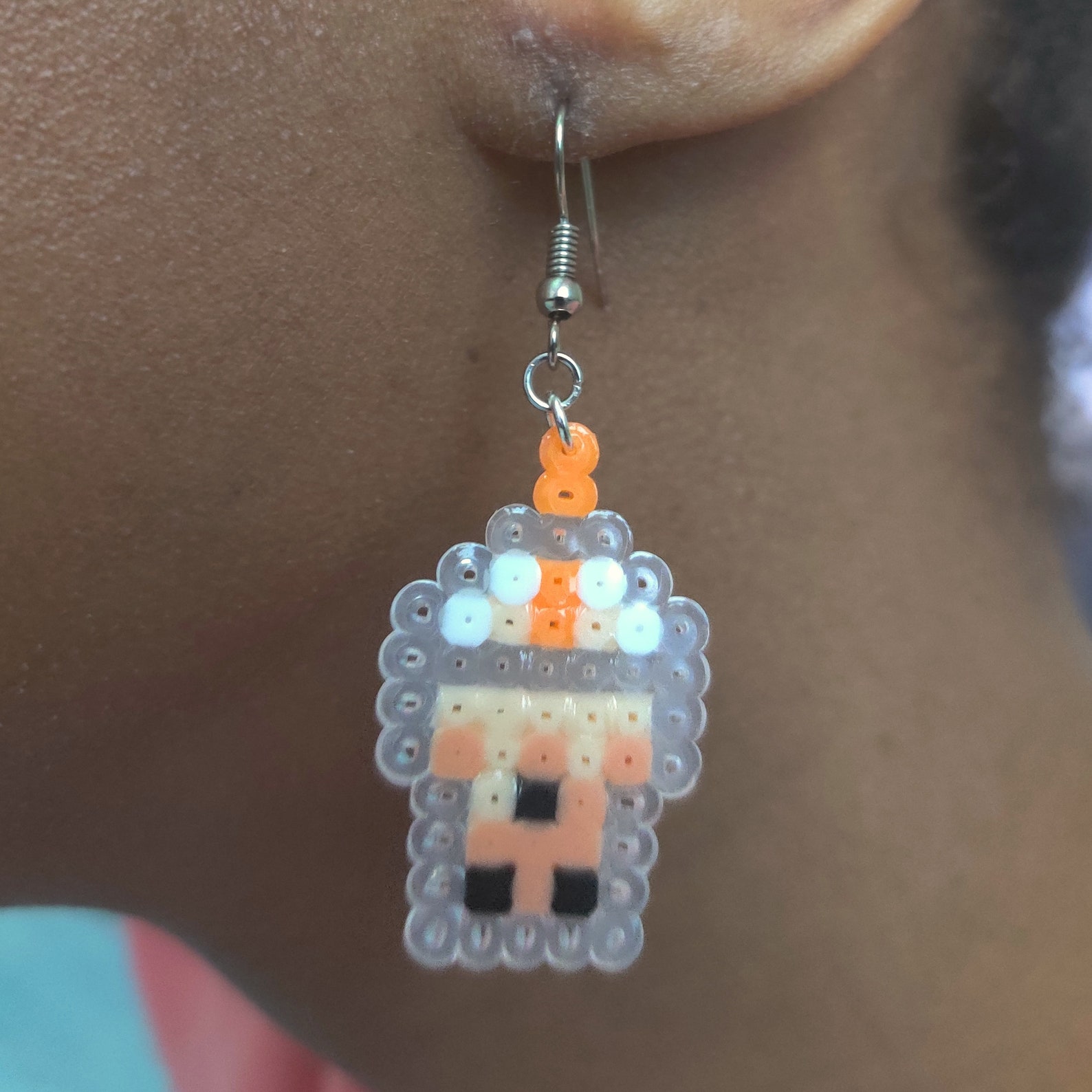 Cute Bubble Tea Cup Earrings, Boba Tea Perler Art, Milk Tea Drink ...