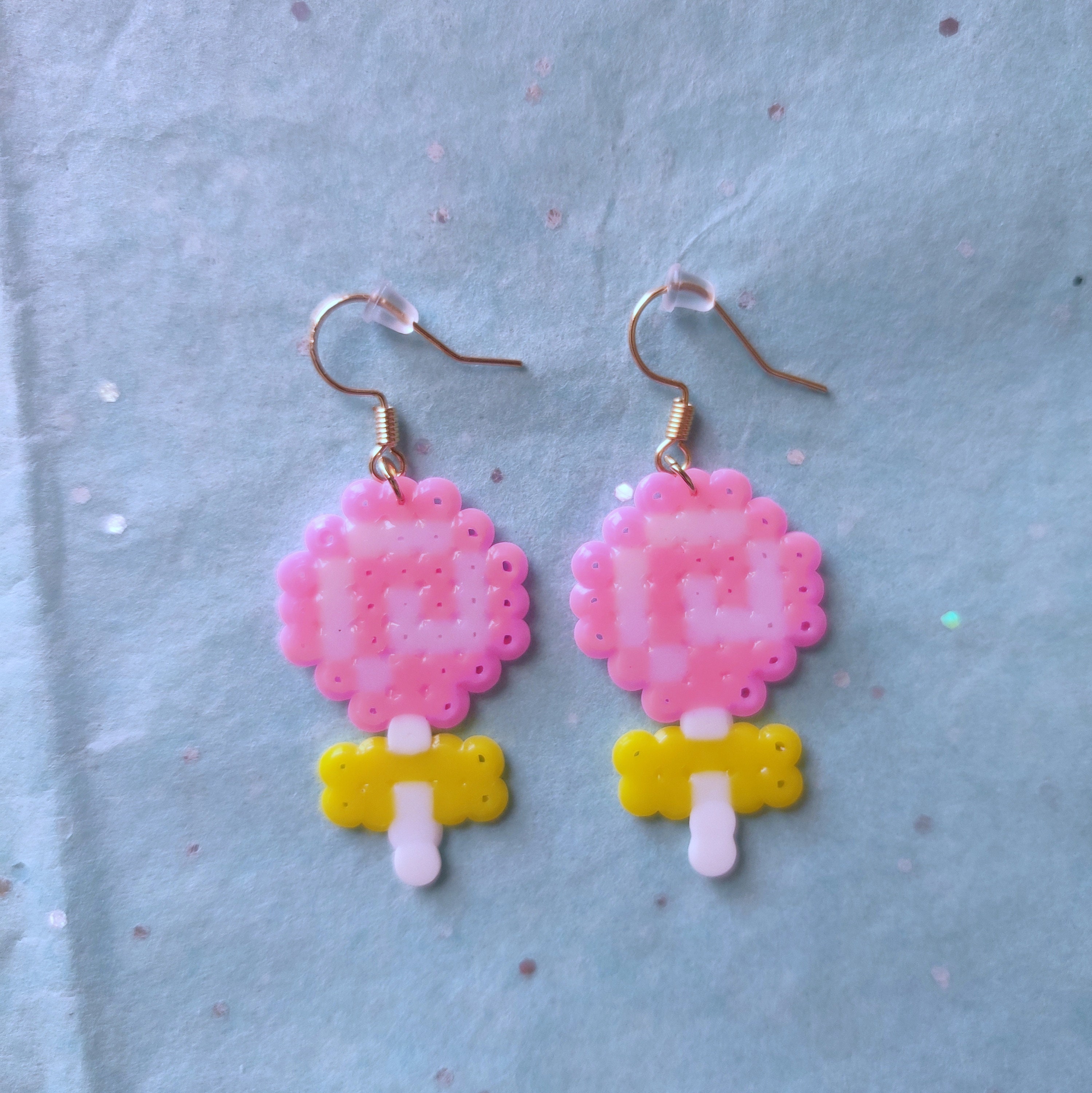 Pink Lemonade Lollipop Perler Seed Bead Necklace With Perler - Etsy