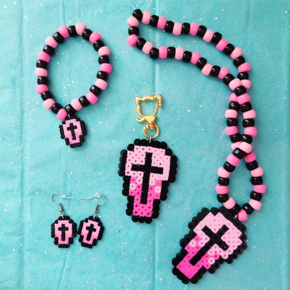 Pastel Goth Perler Beads