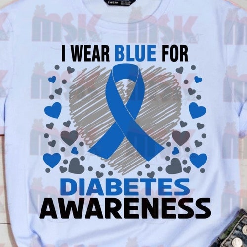 In November We Wear Blue SVG Diabetes Awareness SVG Blue - Etsy