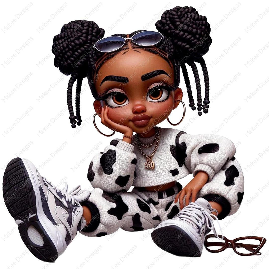 Baddie Boop, Unbothered, African American Woman, Girl, Lady, Cow ...