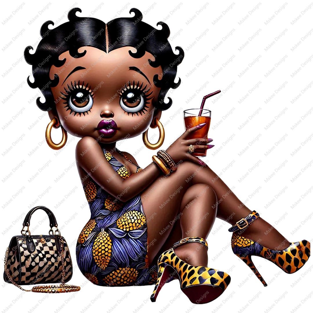 Baddie Boop, Classy, African American Woman, Melanin, Afro Boop ...