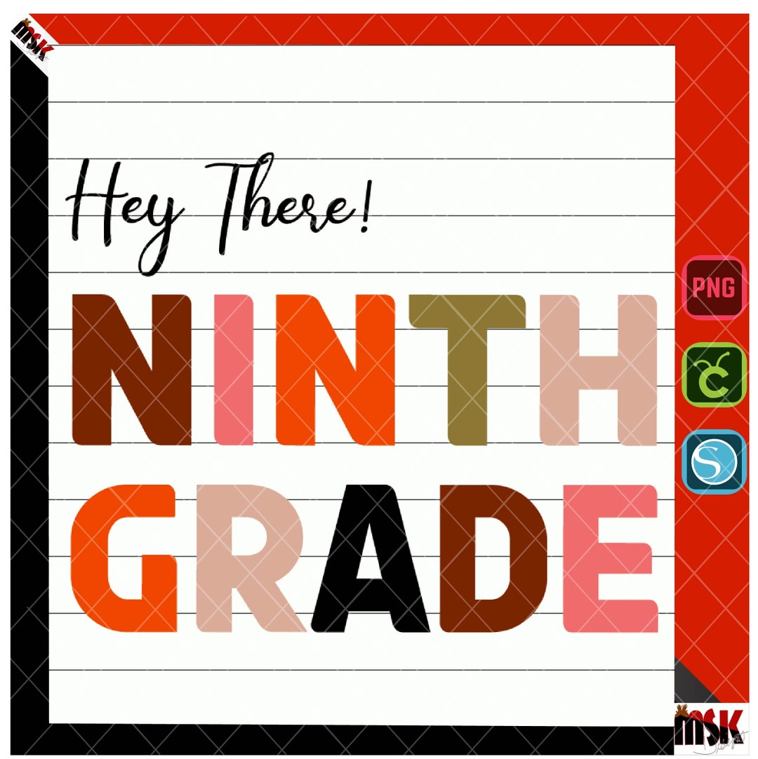 9th Grade, Freshman, Back to School, Png - Etsy