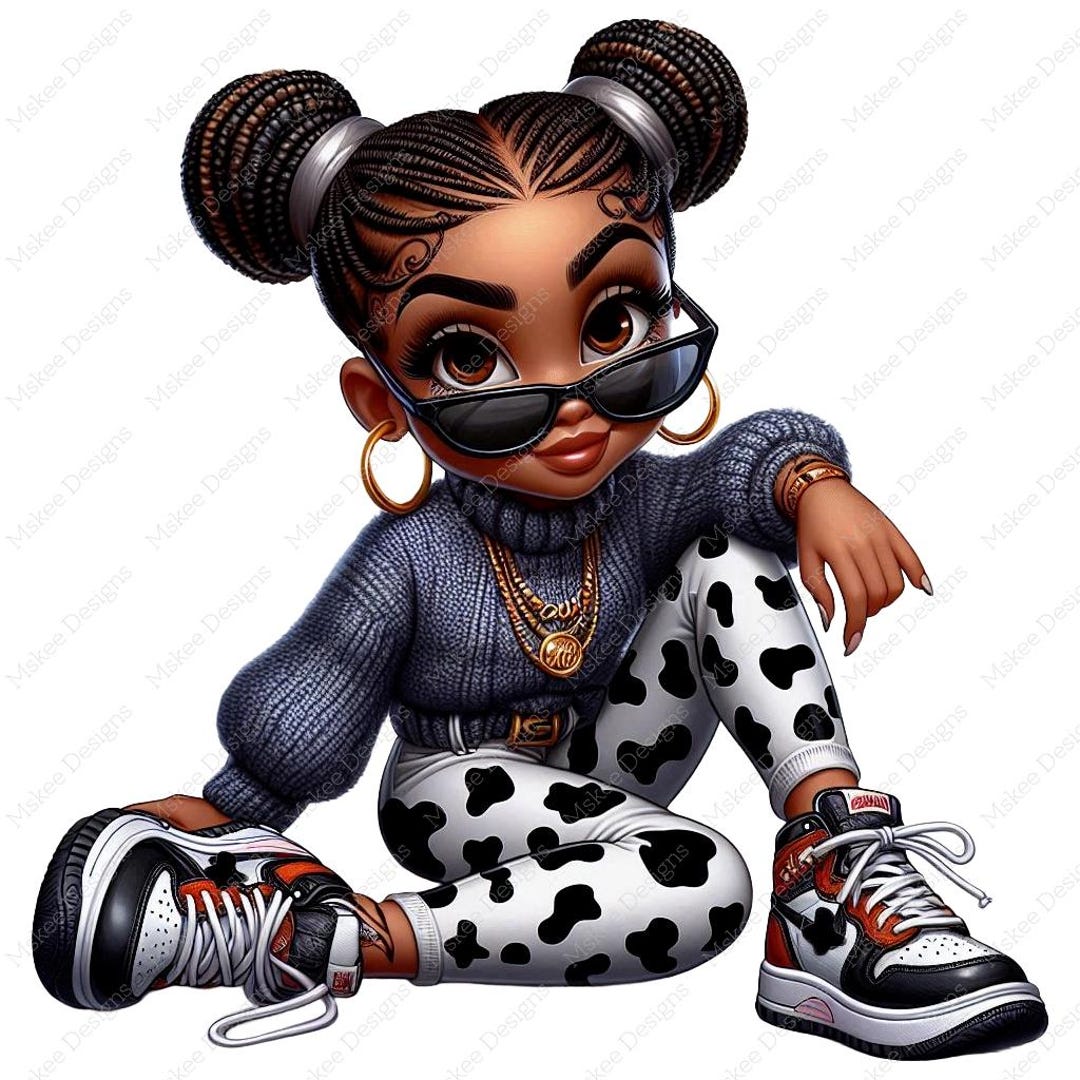 Baddie Boop, Unbothered, African American Woman, Girl, Lady, Cow ...