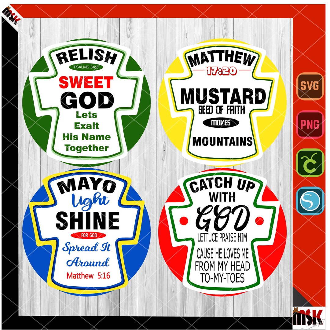 Praise Condiments, Svg ,png, Spiritual, Bible, Biblical - Etsy