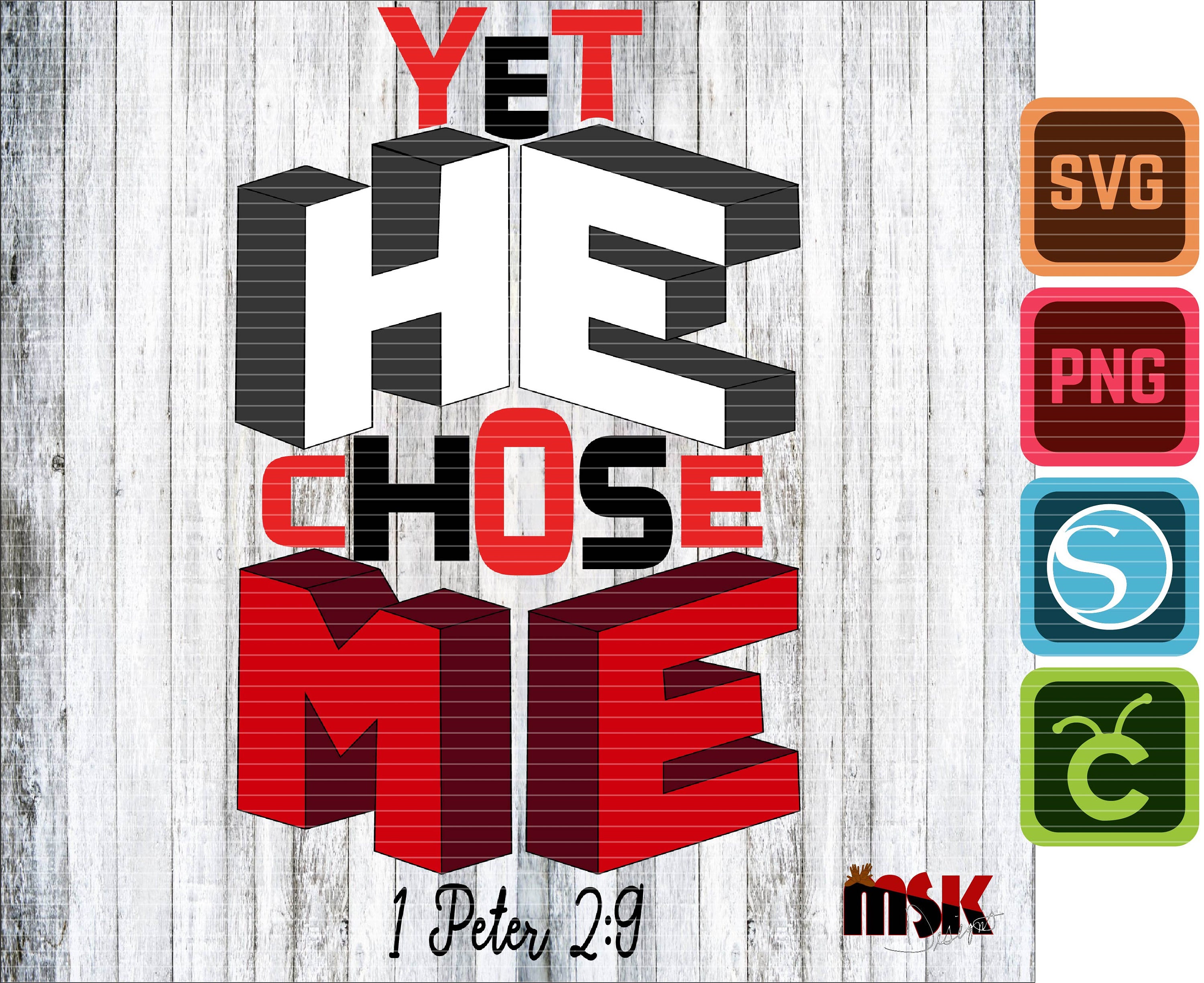 He Chose Me Svg Pngspiritual Bible Biblical - Etsy